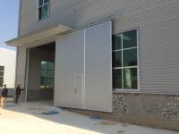 China Customized Aluminum Alloy Glass Industrial Sliding Garage Doors Powder Coated for sale