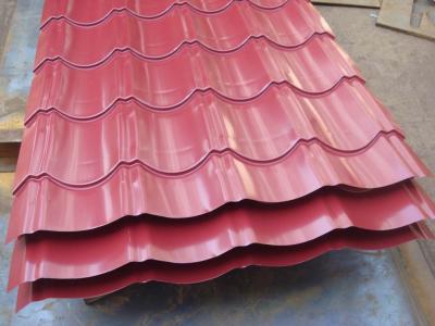 China AISI / ASTM / JIS Metal Roof Sheeting Steel Workshop Glazed Tile Shape for sale