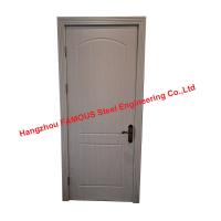 China Prettywood Decoration Line Modern Room Design Interior Wood Plastic Composite WPC Door for sale
