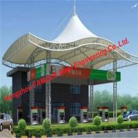 China Prefabricated Space Frame Steel Membrane Structural Gas Station Construction for sale