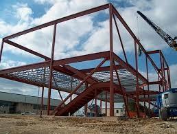 China Steel Workshop / Warehouse Structural Steel Fabrications Multifunctional Double Span for sale