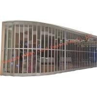 China Commercial Polycarbonate Aluminum Security Shutter Doors - 1.0mm Thick PC Panels, 150mm Leaf Width, Custom Sizes for sale