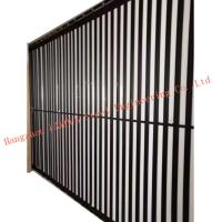 China Commercial Polycarbonate Aluminum Security Shutter Doors - 1.0mm Thick PC Panels, 150mm Leaf Width, Custom Sizes for sale