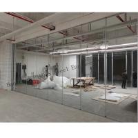 China Office Movable Acoustic Glazed Panel Tempered Interior Glass Wall Partition for sale