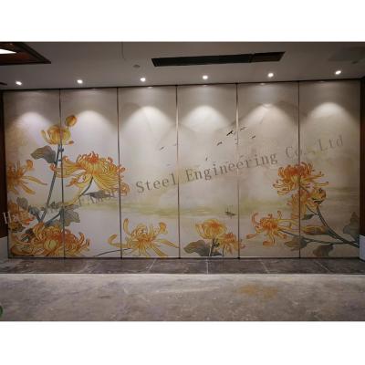 China 65mm Aluminum Frame Soundproof Partition Walls with 32-52 dB STC Rating for Commercial Spaces for sale