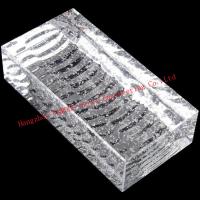China 200x100x50mm Solid Glass Block - Tempered Safety Glass with 204°C Thermal Resistance for Building Walls and Partitions for sale