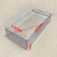 China 200x100x50mm Solid Glass Block - Tempered Safety Glass with 204°C Thermal Resistance for Building Walls and Partitions for sale
