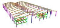 China Portal Steel Frame Structural Engineering Designs , Normal / Special Structure Type for sale