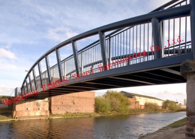 China Long Span Galvanized Surface Treatment Steel Truss Bridge Modern Structural Outlooking for sale