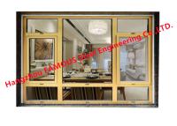 China Low-E 5mm 12A Double Tempered Clear Glass Awning Window With Operator Handle for sale
