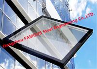 China Low-E 5mm 12A Double Tempered Clear Glass Awning Window With Operator Handle for sale