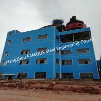China Powder Plant Multi Storey Steel Building Box Column Frameworks With Insulated Panels for sale
