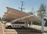 China PVDF Sail Steel Membrane Structure Car Parking Shed - 1100g/sqm Roof, 85kg/Sqm Snow Load, 20+ Year Life for sale