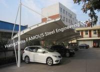 China Waterproof Steel PVDF PTFE Tensile Membrane Structure Car Parking Shed for sale