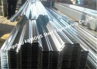 China Anti Seismic Galvanized Corrugated Steel Floor Decking Permanent Upholding for sale