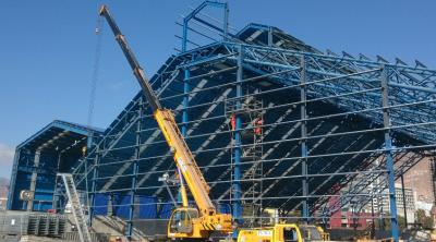 China Movable Industrial Steel Buildings Fabrication Fire Resistence Painted for sale
