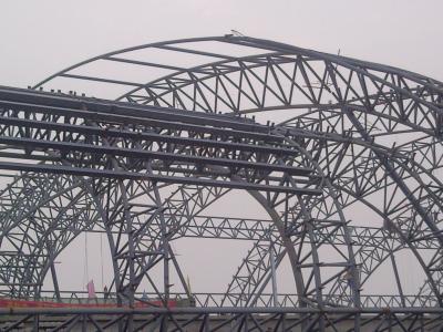 China Tekla Xsteel Designed Industrial Steel Buildings Convenient Site Erection for sale