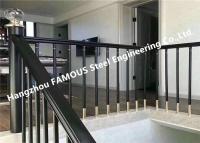 China 1200mm Height Customized Balustrade Aluminum Stair Handrail For Balcony for sale