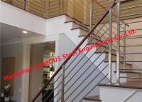 China Stainless Steel Stair Handrail 800mm Round/Rectangle Top Pipe with 304/316 Anti-Corrosion Material for sale