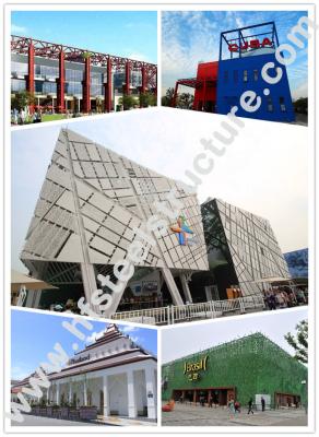 China Heavy Steel Fabrication Industrial Commercial Plant with Fire-Resistant Sandwich Panels - Q235/Q345 Grade, 90m Single-Span for sale