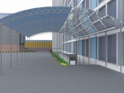 China Fabricated Commercial Steel Factory Site Lightweight With Q235 / Q345 for sale