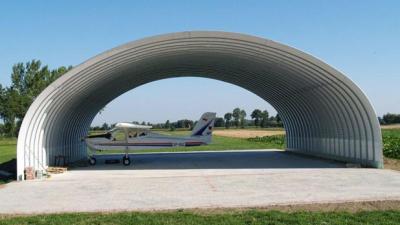 China Wide Span Steel Structure Aircraft Hangar Building with 90m Clear Span and Q235/Q345 Steel Grade for sale