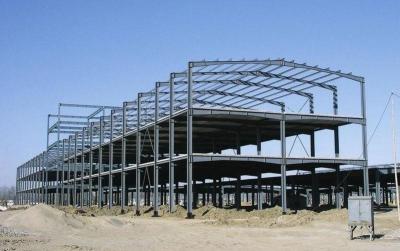 China Multi-Span Customized Structural Steel Fabrications with 90m Clear Span and Q235/Q345 Steel Grades for sale