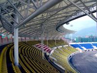 China Steel Pipe Truss Adopted Steel Structure Fabrications Large Span Stadium for sale