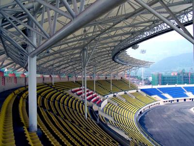 China Steel Pipe Truss Adopted Steel Structure Fabrications Large Span Stadium for sale