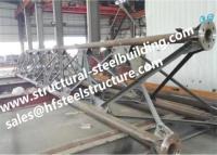China Prefabricated Galvanized 30-50mm Diameter Steel Power Pole For Telephone Construction for sale