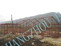 China Clear Span Prefabricated Structural Steel Buildings Galvanized Painted Column for sale