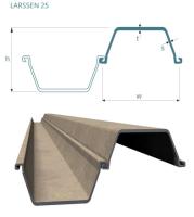 China ASTM Standard Larssen U-Type Steel Sheet Piles S275-S430 Grade for Seawalls and Cofferdams for sale