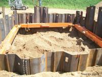 China Z Shaped Piles Custom Dimensions Cold Rolled Steel Sheet Pile For Cofferdams for sale