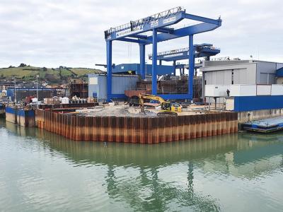 China Watertight Steel Sheet Piles Hot Rolled For Cofferdams for sale