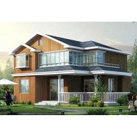 China Light Steel Structure Prefabricated Luxury Villa Furnished Two Story Prefab House for sale