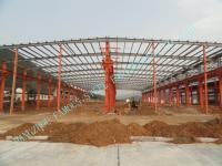China Industrial Prefab 80 X 110 Steel Framed Buildings Consisted W Section Columns / Beam for sale