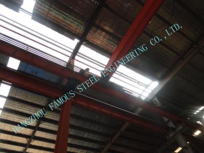 China Industrial Prefab 80 X 110 Steel Framed Buildings Consisted W Section Columns / Beam for sale
