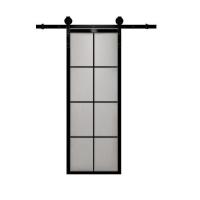 China Sliding Toughened Glass Barn Door for House Interior Kitchen Bath Room for sale
