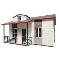 China Single Storey Light Gauge Galvanized Steel Structure Villa with 150-Year Durability and 70m/s Wind Resistance for sale