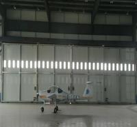 China Engineered Unidirectional Aeronautical Hangar Door Typical Design With Wicket for sale