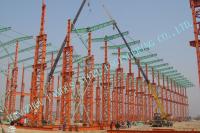 China Industrial ASTM Steel Framed Buildings , Prefab 75 X 120 Multipan Metal Buildings for sale