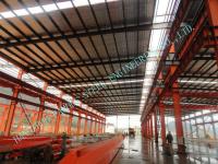 China ASTM Grade A572/A36 90' x 110' Industrial Steel Building for Concrete Plants - Multispan Design for sale