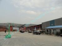China 75 X 95 Multispan Prefab ASTM Industrial Steel Buildings , Fireproof Painting Storage House for sale