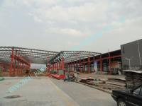 China 75 X 95 Multispan Prefab ASTM Industrial Steel Buildings , Fireproof Painting Storage House for sale