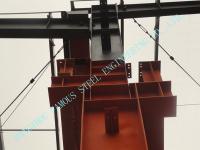 China Prefabricated ASTM 80 X 96 Industrial Steel Buildings Light Coated With Fireproof Painting for sale