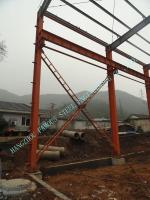 China Multi Gable Span Steel Framed Building 82' x 96' Prefabricated ASTM Standards with H-Section Beams for sale