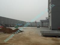 China A36 Grade Prefab Steel Buildings ASTM 83' X 92' with H section Beams for sale