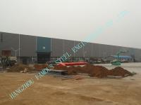 China A36 Grade Prefab Steel Buildings ASTM 83' X 92' with H section Beams for sale