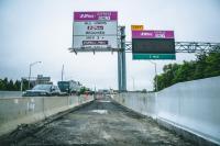 China Steel Traffic Camera S355 Billboard Pole Outdoor Advertising Display Lamp Post for sale