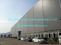 China 80x120 Prefabricated Structural Steel Building with ASTM A36 Carbon Steel HP500-8-12*200 Sections for sale